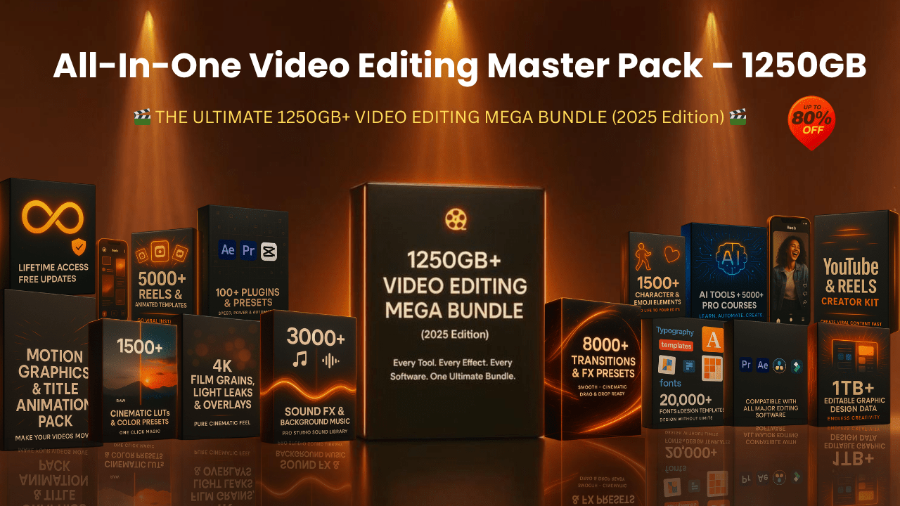All-In-One Video Editing Master Pack – 2000GB of Premium Assets ₹99 – TRENDY BUNDLES